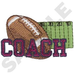 Football Coach Embroidery Design | EmbroideryDesigns.com