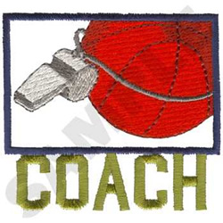Basketball Coach Embroidery Design | EmbroideryDesigns.com