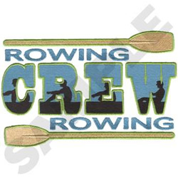 Rowing Crew Embroidery Design | EmbroideryDesigns.com