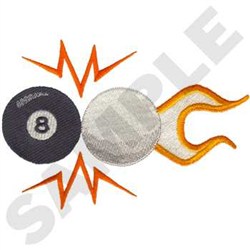 Billiards Embroidery Design | EmbroideryDesigns.com