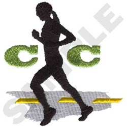 Womens Cross Country Embroidery Design | EmbroideryDesigns.com