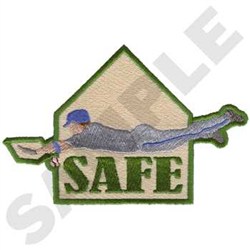Baseball Safe Embroidery Design | EmbroideryDesigns.com
