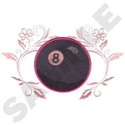 Womens Billiards Embroidery Design | EmbroideryDesigns.com