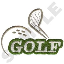 Golf Embroidery Design | EmbroideryDesigns.com