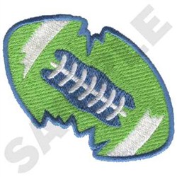 Ripped Football Embroidery Design | EmbroideryDesigns.com
