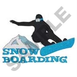 Snowboarding Man Embroidery Design | EmbroideryDesigns.com