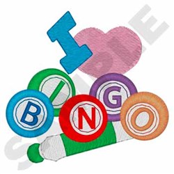 Bingo Embroidery Design | EmbroideryDesigns.com