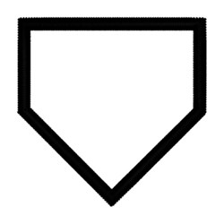 Home Plate Embroidery Design | EmbroideryDesigns.com