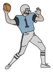 Football Player Embroidery Design | EmbroideryDesigns.com