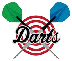 Darts Embroidery Design | EmbroideryDesigns.com