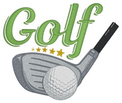Golf Embroidery Design | EmbroideryDesigns.com