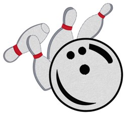 Bowling Embroidery Design | EmbroideryDesigns.com