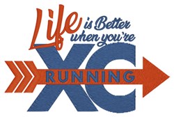 Cross Country Embroidery Design | EmbroideryDesigns.com