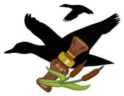 Duck Hunting Embroidery Design | EmbroideryDesigns.com