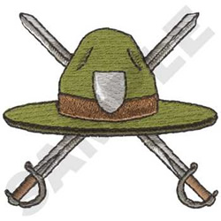 Drill Instructor Hat Embroidery Design | EmbroideryDesigns.com