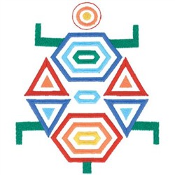 Southwest Turtle Embroidery Design | EmbroideryDesigns.com