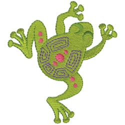 Frog Embroidery Design | EmbroideryDesigns.com