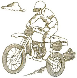 Motocross Embroidery Design | EmbroideryDesigns.com