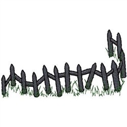Fence Embroidery Design | EmbroideryDesigns.com