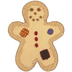 Gingerbread Man Embroidery Design | EmbroideryDesigns.com