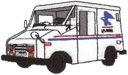 Mail Truck Embroidery Design | EmbroideryDesigns.com
