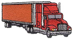 Tractor-trailer Embroidery Design | EmbroideryDesigns.com