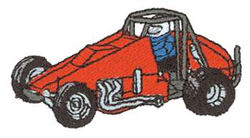 Sprint Car Embroidery Design | EmbroideryDesigns.com