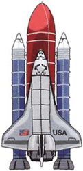 Space Shuttle Embroidery Design | EmbroideryDesigns.com