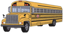School Bus Embroidery Design | EmbroideryDesigns.com