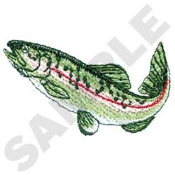 Trout Embroidery Design | EmbroideryDesigns.com