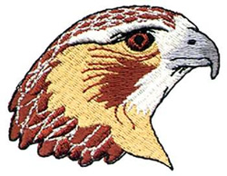 Red-tailed Hawk Embroidery Design | EmbroideryDesigns.com