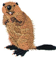 Beaver Embroidery Design | EmbroideryDesigns.com