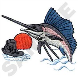Sailfish Embroidery Design | EmbroideryDesigns.com