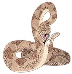 Rattlesnake Embroidery Design | EmbroideryDesigns.com