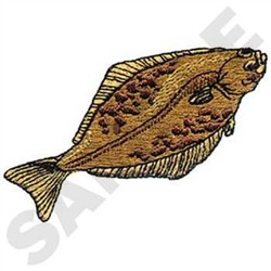 Halibut Embroidery Design | EmbroideryDesigns.com