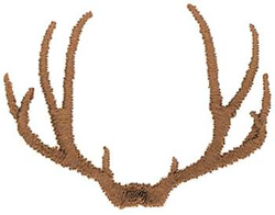 Deer Antlers Embroidery Design | EmbroideryDesigns.com