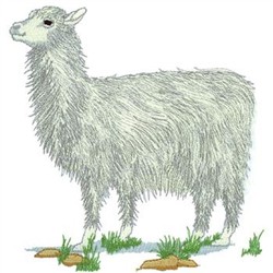 Lg. Alpaca Embroidery Design | EmbroideryDesigns.com