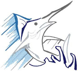 Sailfish Embroidery Design | EmbroideryDesigns.com