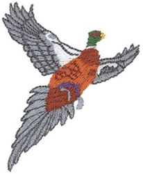 Pheasant Embroidery Design | EmbroideryDesigns.com
