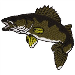 Walleye Embroidery Design | EmbroideryDesigns.com