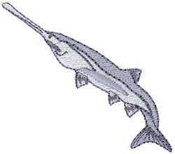 Paddlefish Embroidery Design | EmbroideryDesigns.com