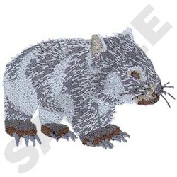Wombat Embroidery Design | EmbroideryDesigns.com
