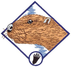 Beaver Embroidery Design | EmbroideryDesigns.com