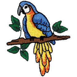 Macaw Embroidery Design | EmbroideryDesigns.com