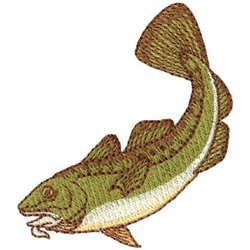 Atlantic Cod Embroidery Design | EmbroideryDesigns.com