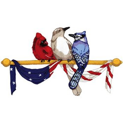 American Birds Embroidery Design | EmbroideryDesigns.com