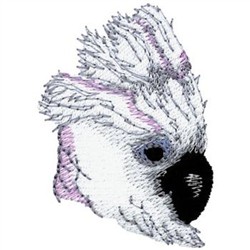 Umbrella Cockatoo Embroidery Design | EmbroideryDesigns.com