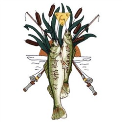 Walleye Embroidery Design | EmbroideryDesigns.com