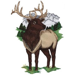 Elk Embroidery Design | EmbroideryDesigns.com