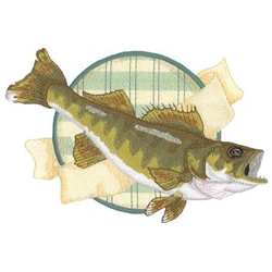 Walleye Embroidery Design | EmbroideryDesigns.com